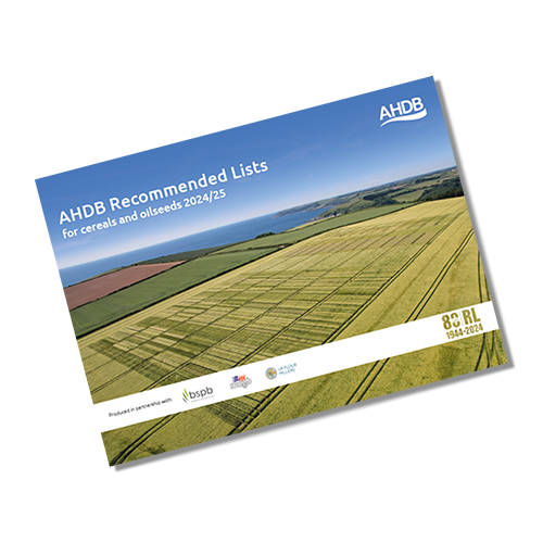 Recommended Lists 2024/25 – AHDB Catalogue